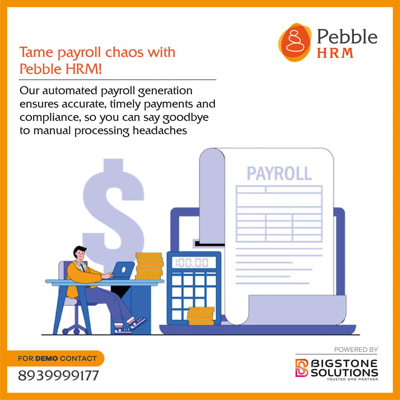 Tame payroll chaos with Pebble HRM! – Pebble Human Resource Management Solution